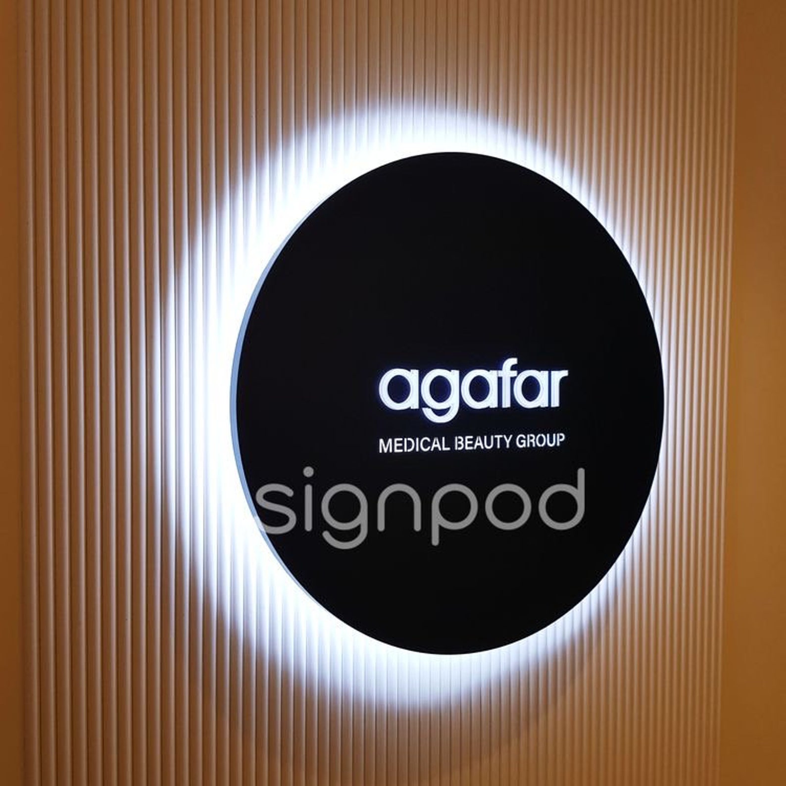 Custom Office Sign LED 3D Logo Backlit , Custom Laser Cut Logo Metal ...