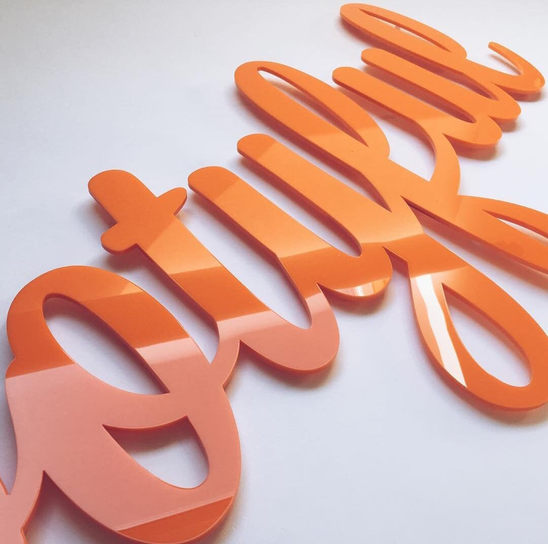 Laser Cut Business Logo - Raised 3D Office Sign - Custom Acrylic or ...