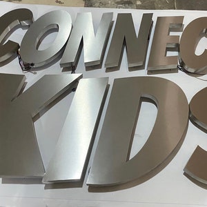 3D Metal Laser Cut Logo Sign , 3D Business Sign , Beauty Salon Sign ...