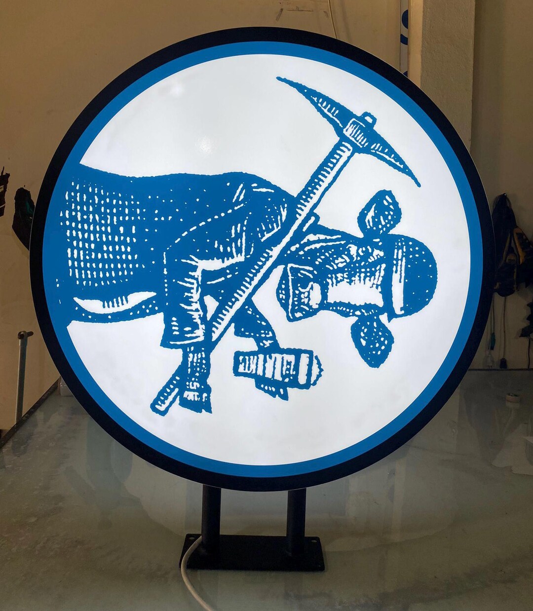 Double Sided Custom Round Exterior , Light Box Store Front Sign ...