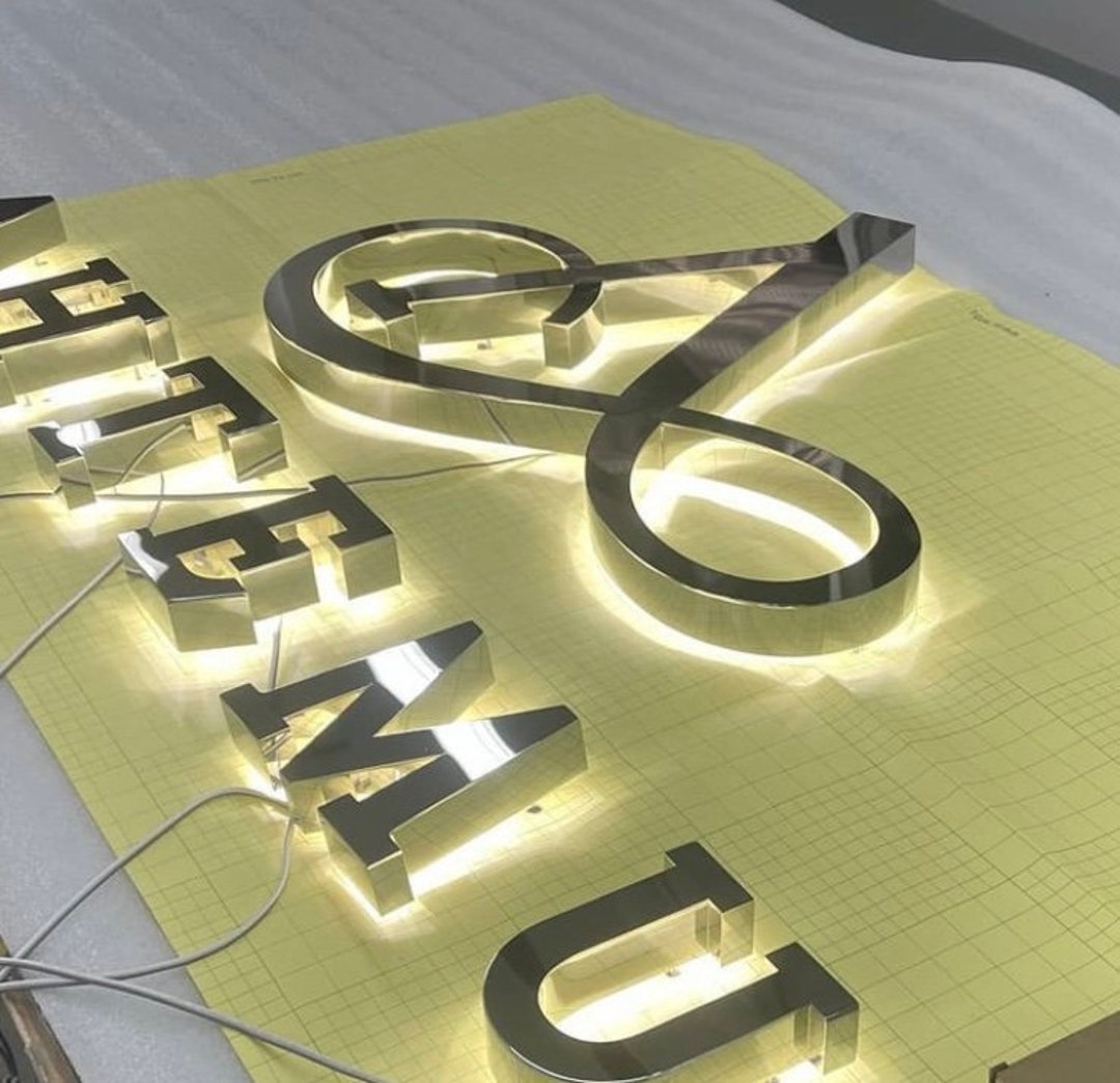3D Sign , Backlit Sign , Custom Logo Led Light Signage , 3D Logo ...