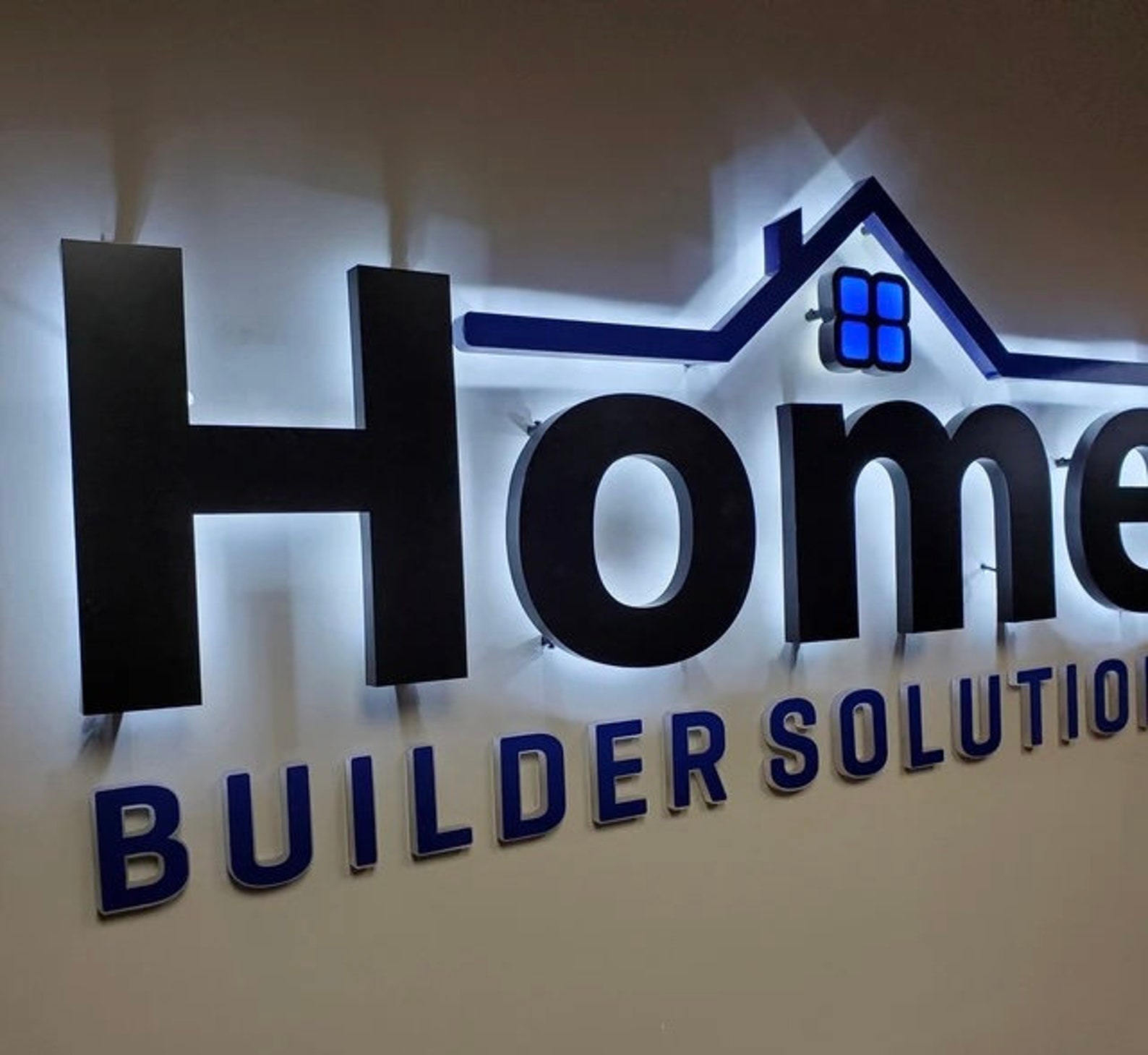 Metal Backlit Light Sign Logo ,office Sign Letters Backlit , Outdoor ...