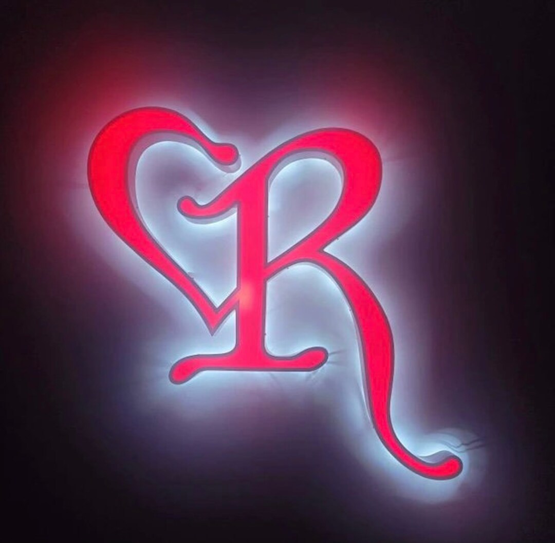 Custom Backlit Sign, Sign for Business, LED Light Box Backlit Silver ...