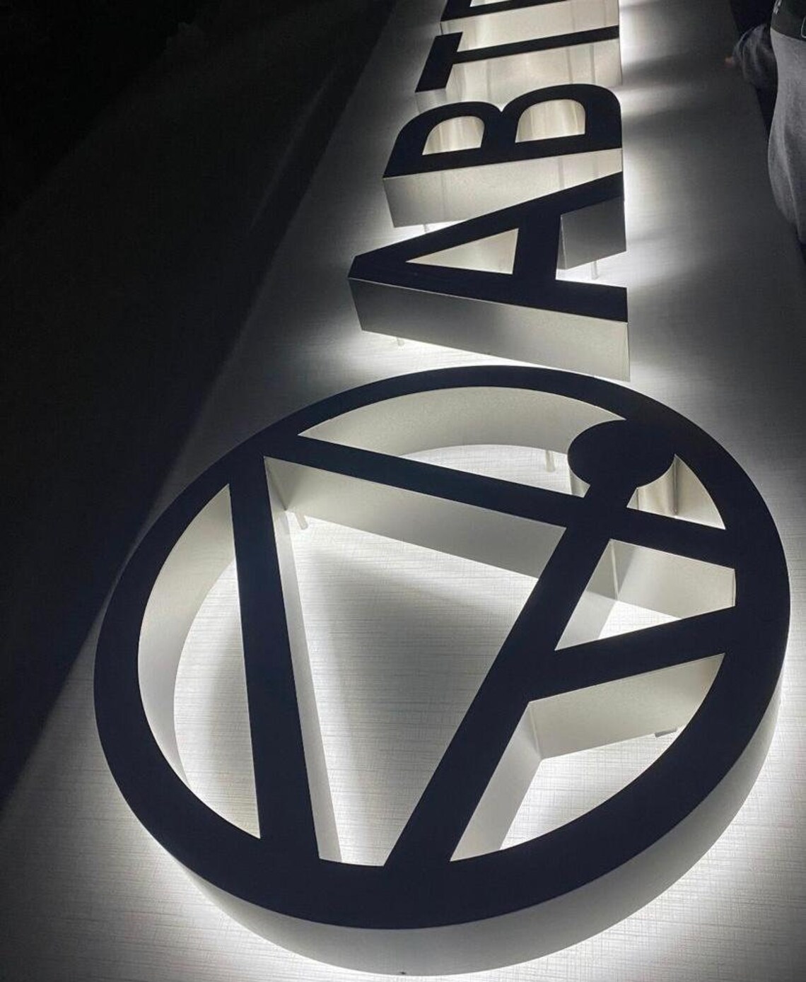 3D Custom Office Sign Led Backlit Halo Light Back Lit Sign | Etsy