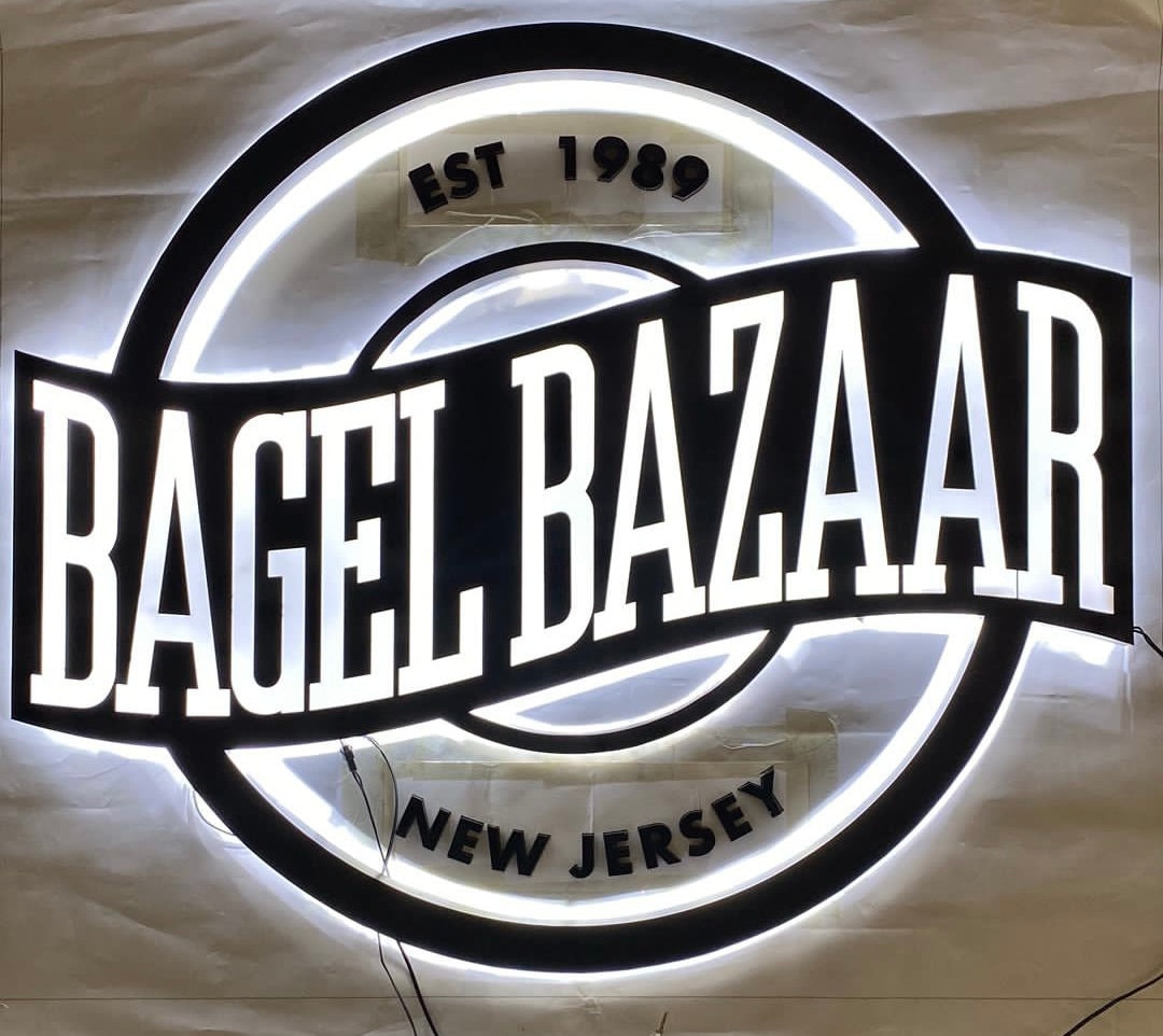 Metal Backlit Light Sign Logo ,office Sign Letters Backlit , Outdoor ...