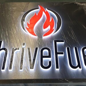 3D Custom Office Sign Led Backlit Halo Light , Back Lit Sign for ...