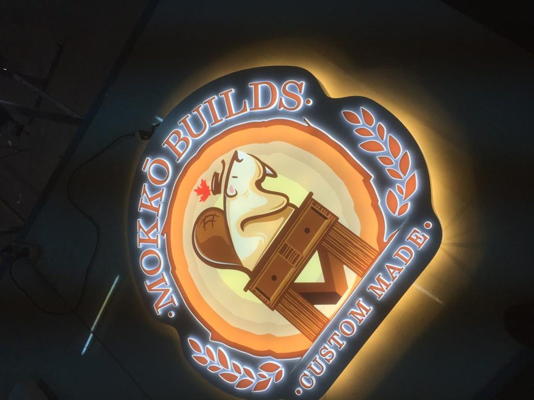 Company Business 3D Logo Sign Office Signage 3d Custom Backlit Sign ...