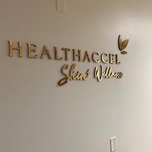 Laser Cut Logo Custom Metal Sign Reception Sign Laser Cut Business Sign ...