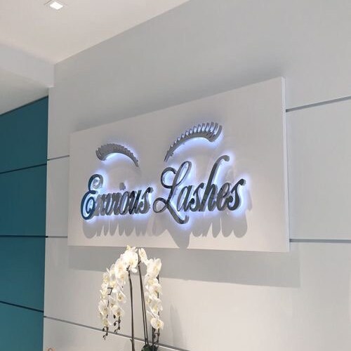 Custom Circle Backlit Logo Sign for Business Decor Logo - Etsy