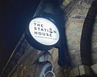 Exterior Double Sided Sign , Light Box Store Front Sign , Outdoor Sign ...