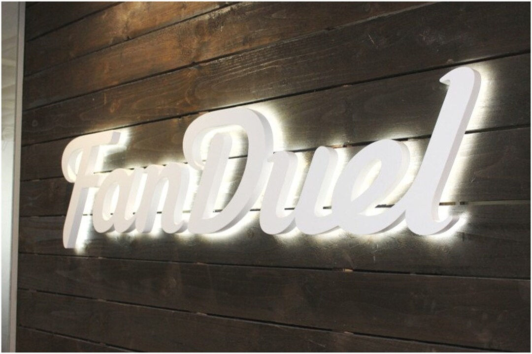 Custom Backlit Sign for Business , Office Sign 3D Logo Metal Backlit ...