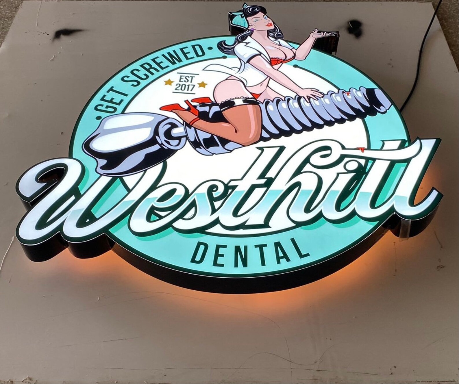 Business Sign Back Lit Custom Metal Sign 3d Logo Backlit - Etsy