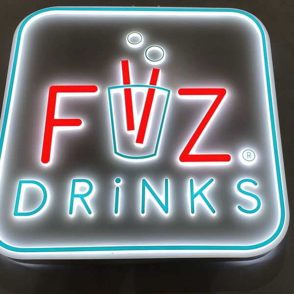 Metal Back Lit Sign - Etsy