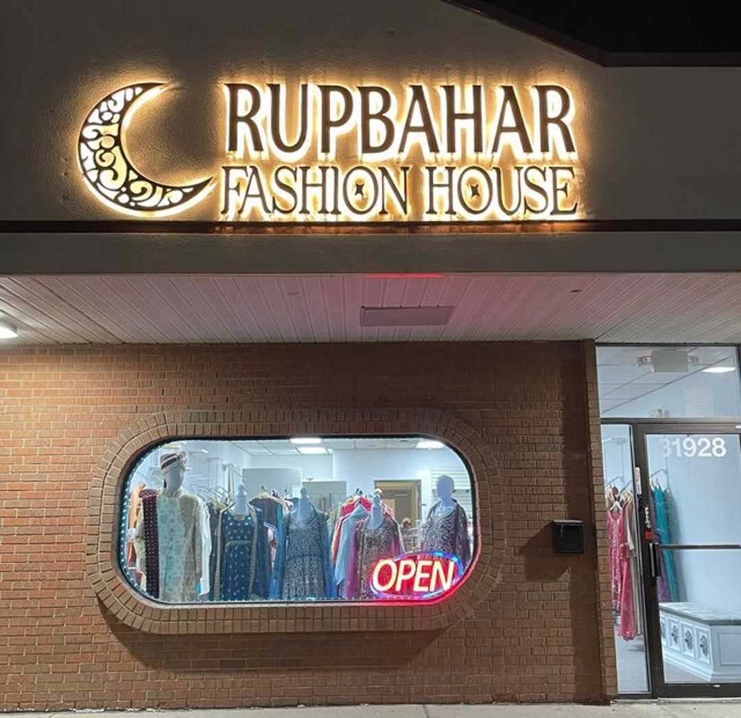 Custom Business Sign 3D Logo Backlit , Metal Brushed Led Light , 3D ...