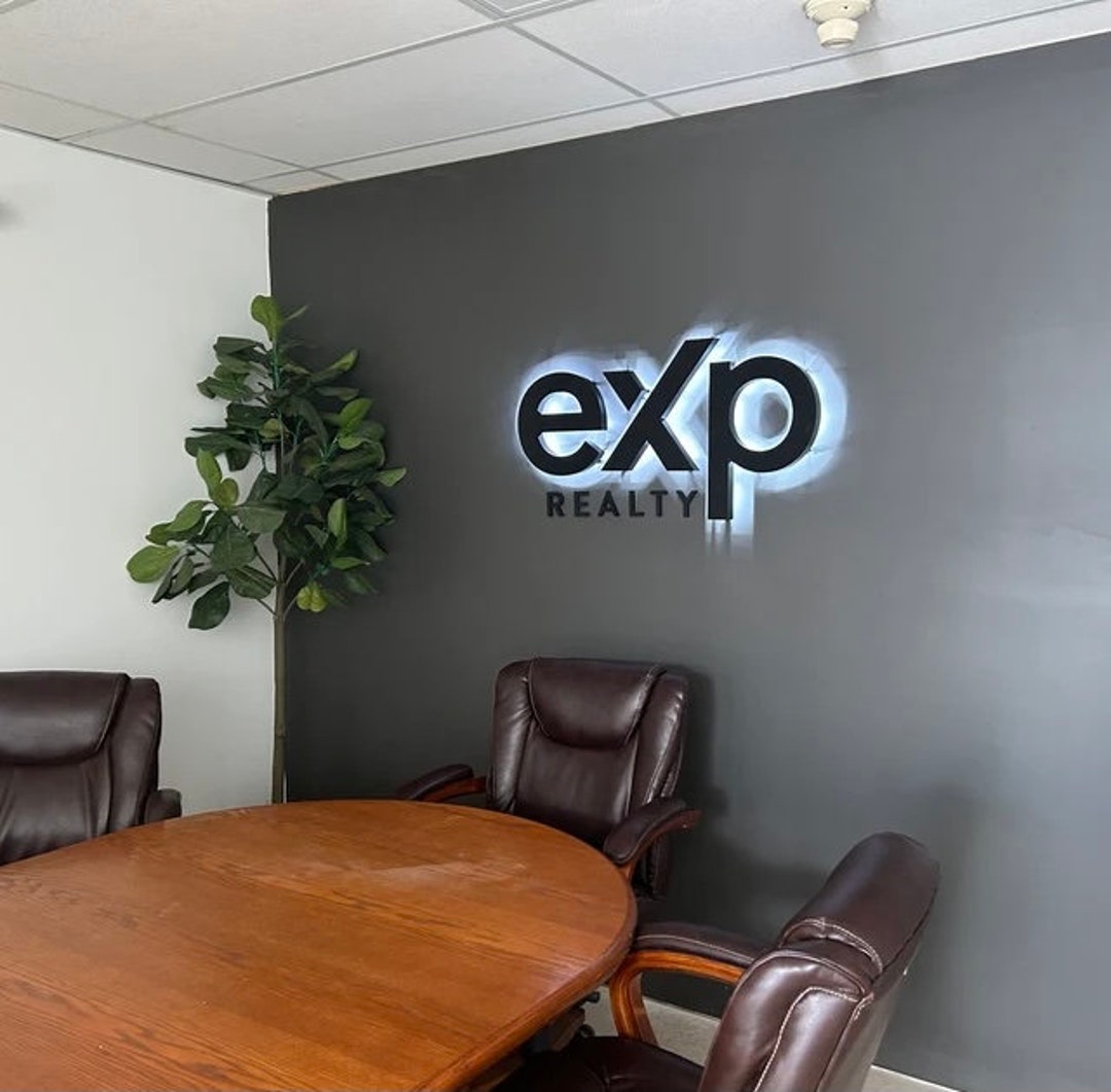 Custom Metal Backlit Sign, 3D Metal Sign, Business Sign, Custom Backlit ...