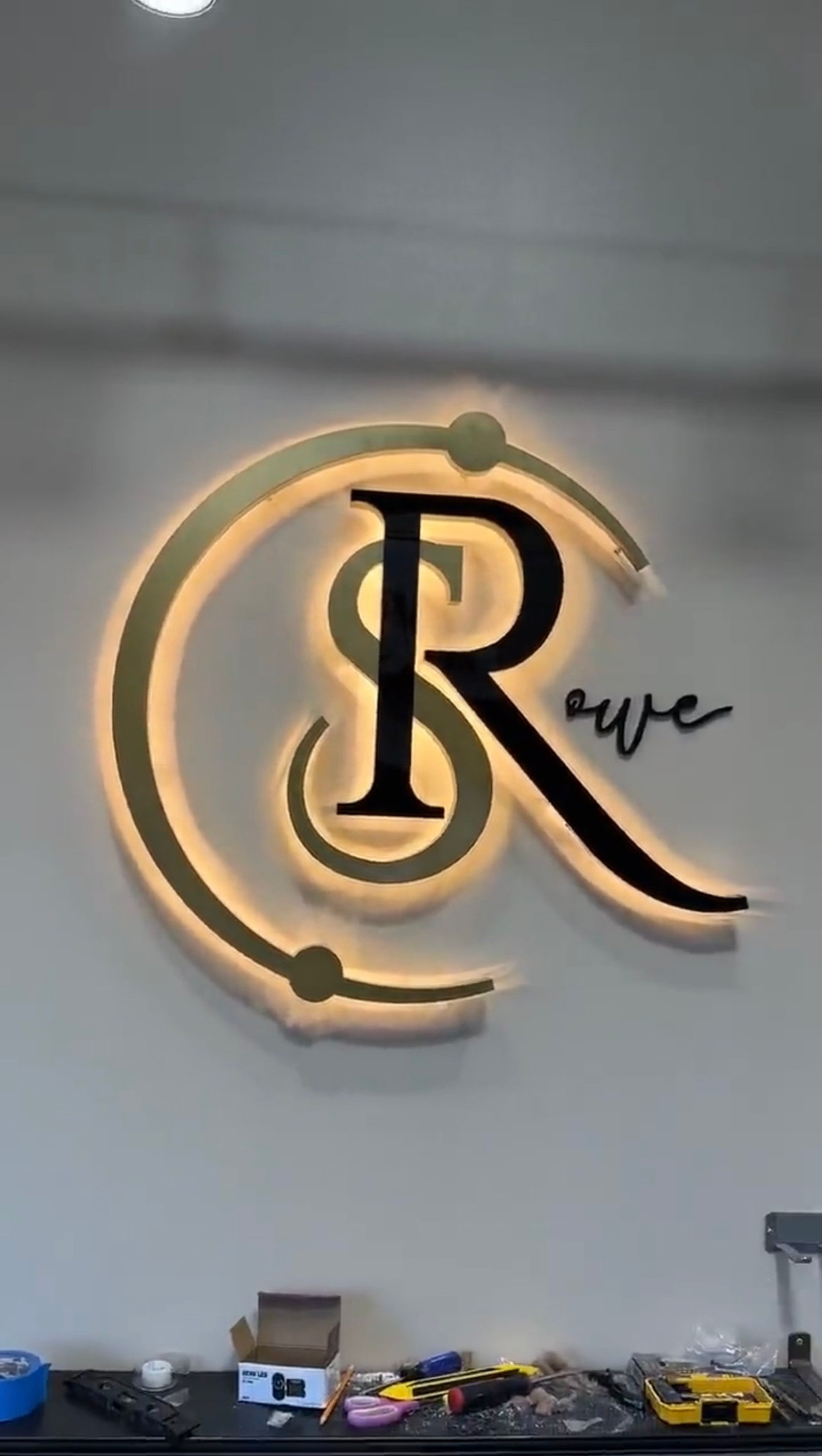 Custom Metal Backlit Sign, 3D Metal Sign, Business Sign, Custom Backlit ...