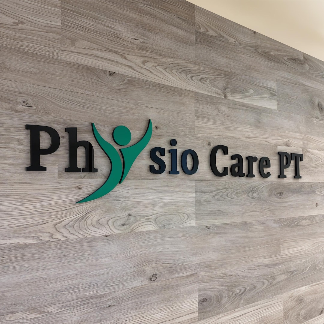 Custom Clinic Logo Sign – Laser Cut Acrylic Doctor Office Sign ...