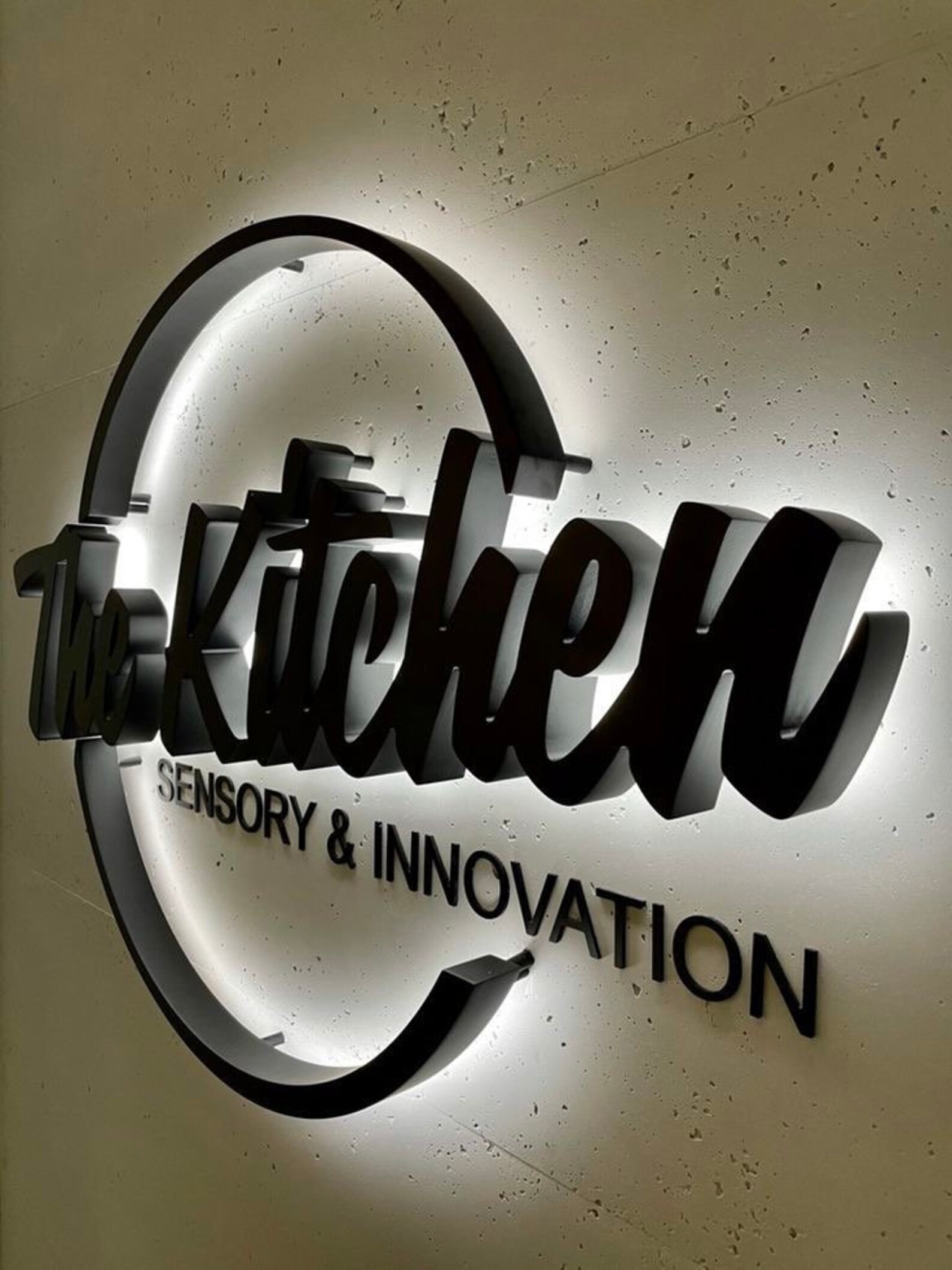 Custom Office Sign LED 3D Logo Backlit , Custom Laser Cut Logo Metal ...