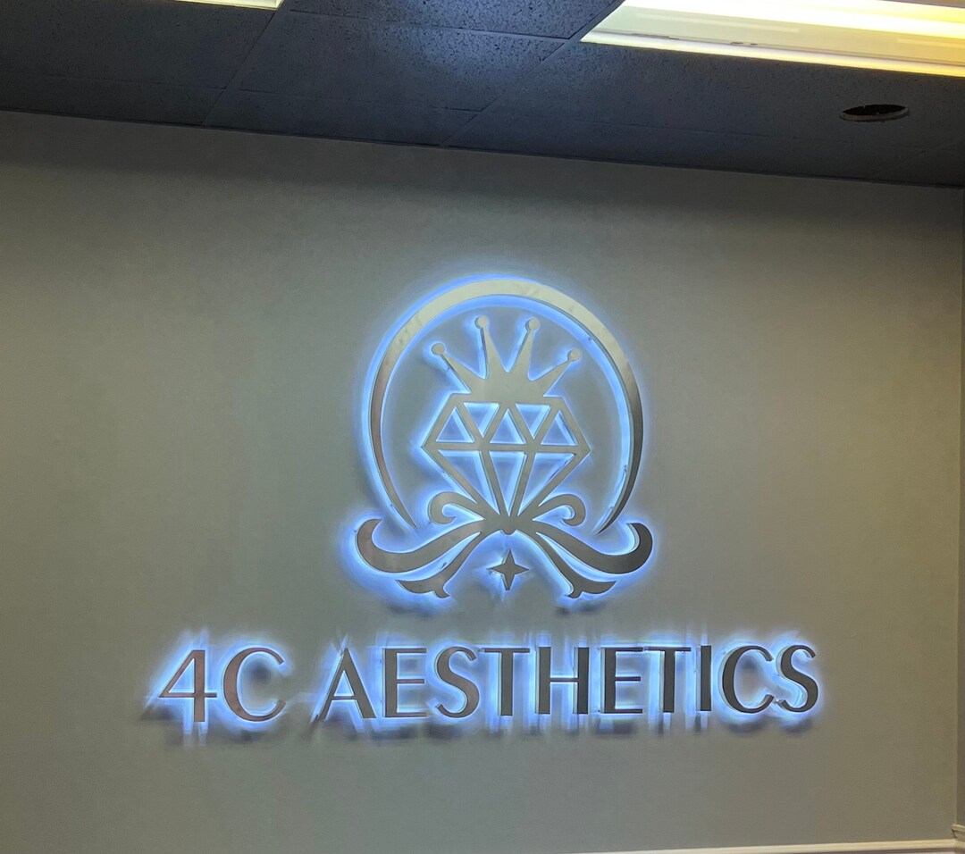 Custom Metal Light Led Backlit Sign , 3d Logo Backlit Sign, Custom ...
