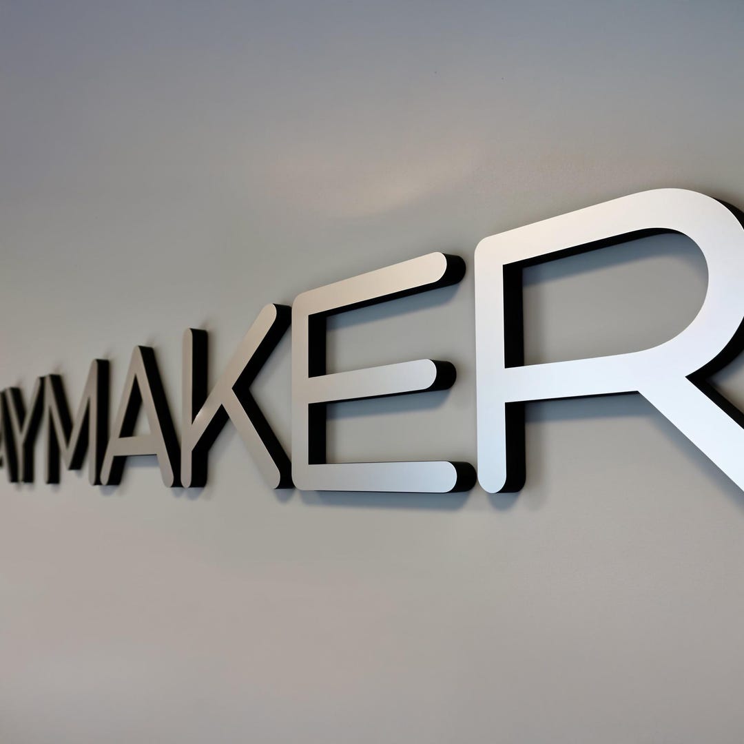 Custom Acrylic Office Wall Logo – Modern 3D Sign for Business Branding ...