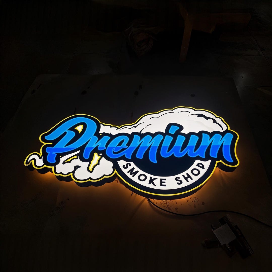 LED Sign – Custom Metal Sign – 3D Logo Wall Sign – Business Lighted ...