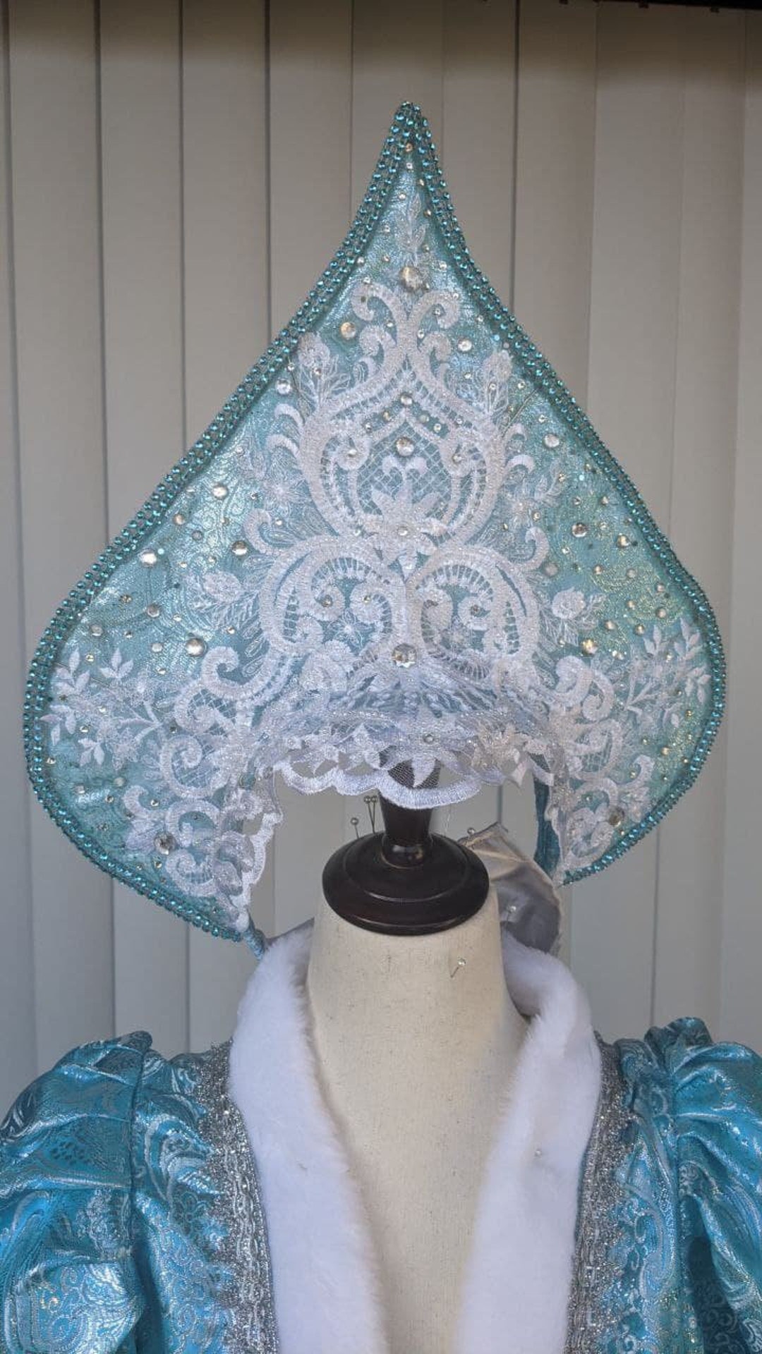 Kokoshnik Snegurochka Blue - Etsy