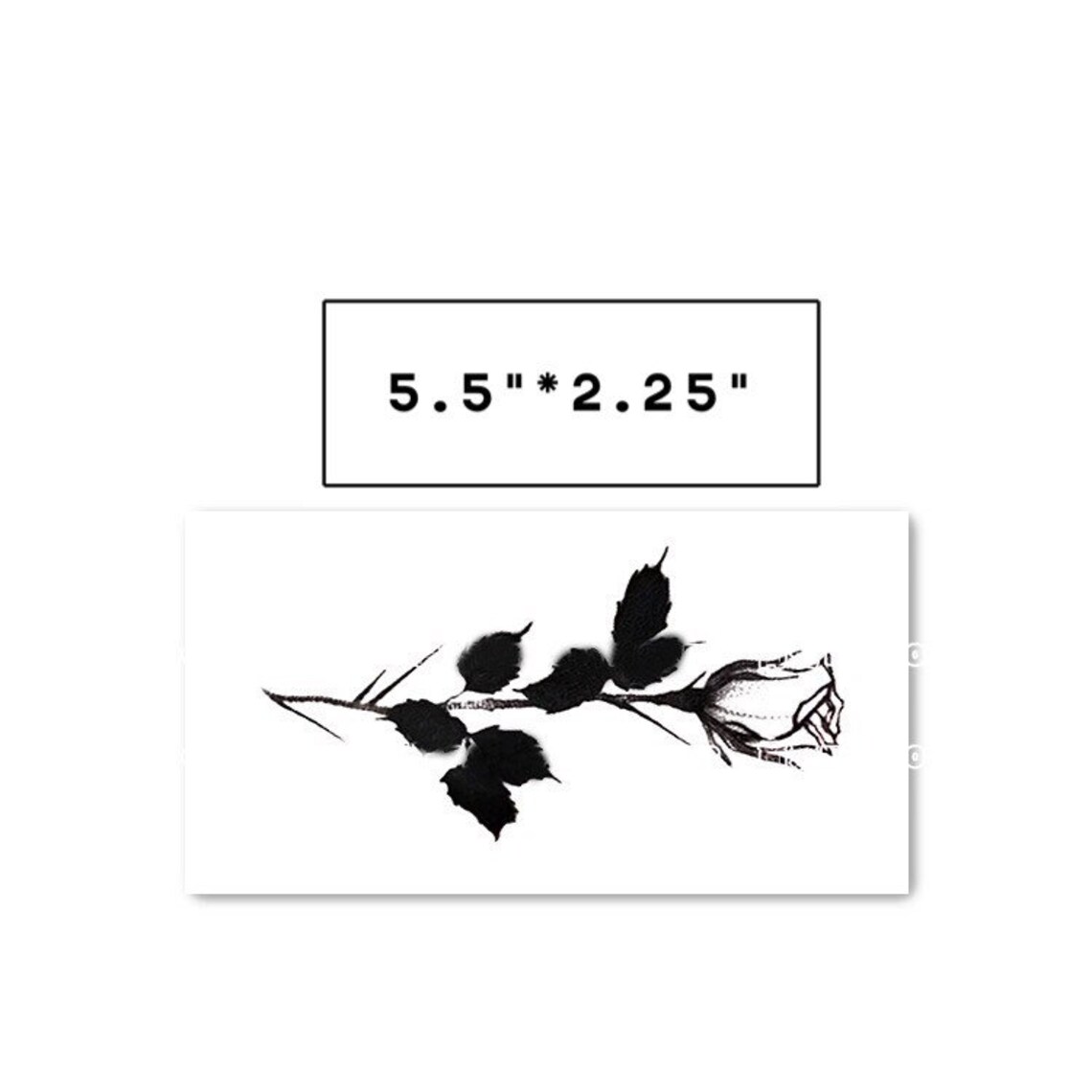 Rose Tattoo, Waterproof Temporary Tattoo - Etsy