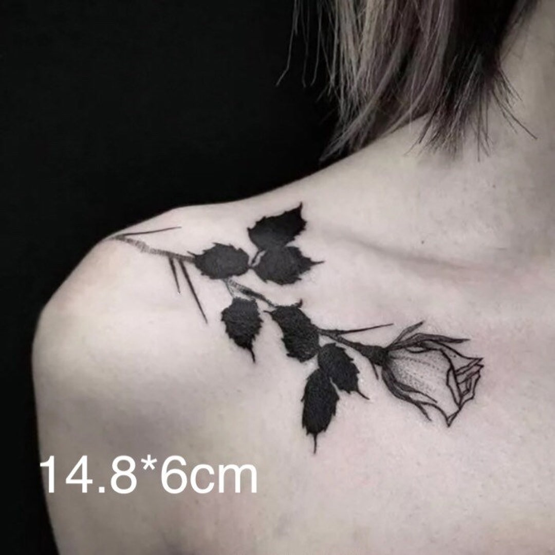 Rose Tattoo, Waterproof Temporary Tattoo - Etsy