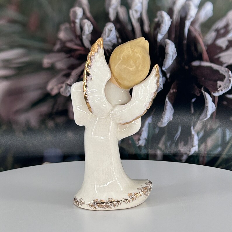 Vintage - Shafford - Boy Angel Figurine With Star – Christmas Angel ...