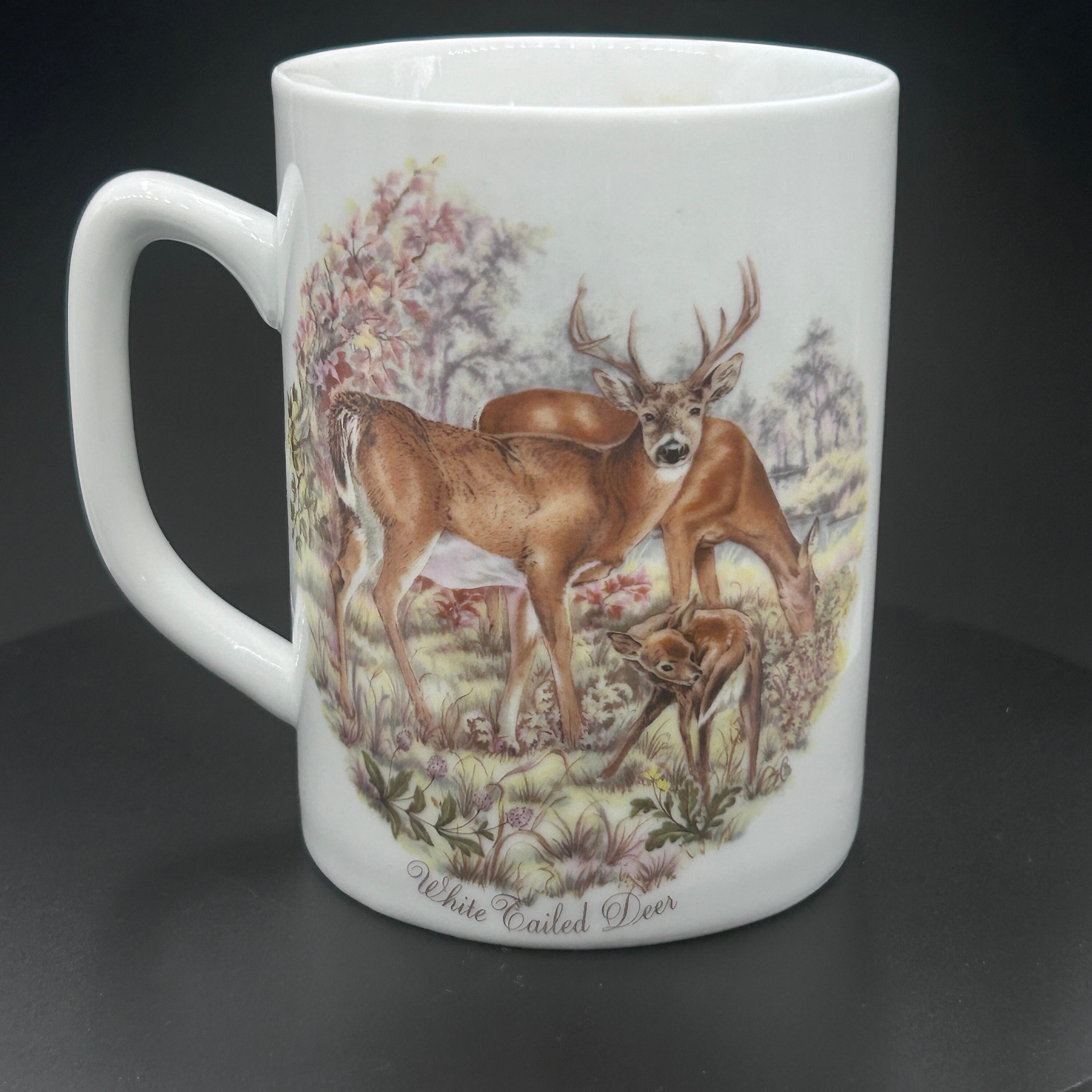 Vintage White Tailed Deer Coffee Cup/mug for My Brother - Etsy