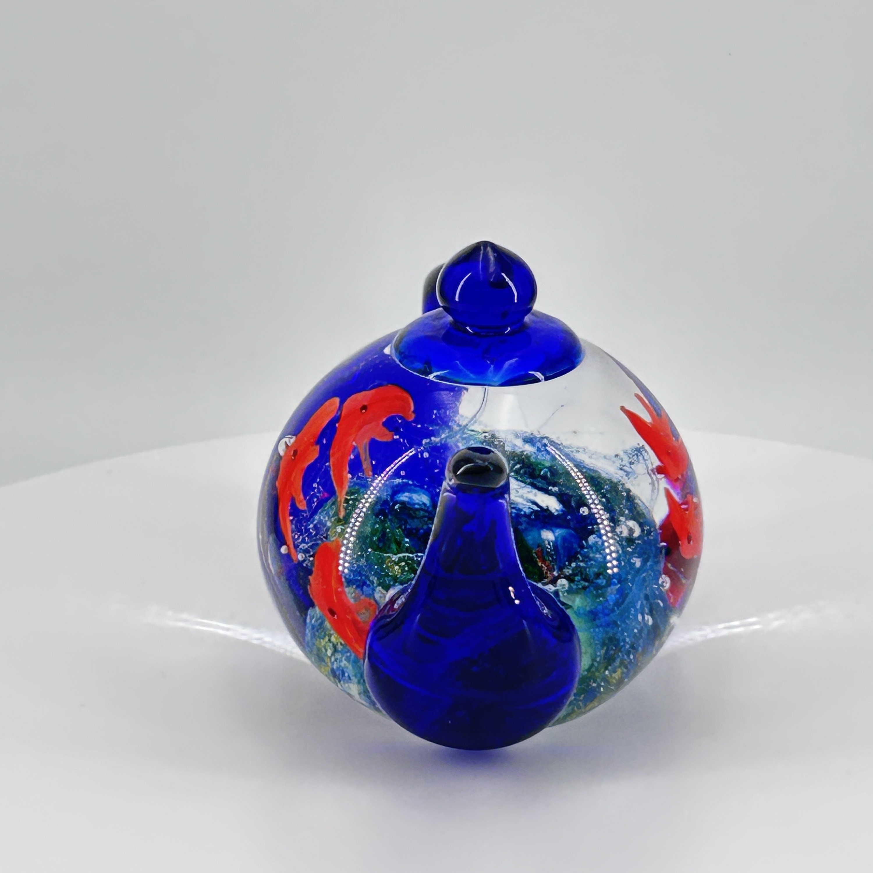 Vintage Dynasty Gallery Heirloom Collectibles Cobalt Blue Teapot Under ...