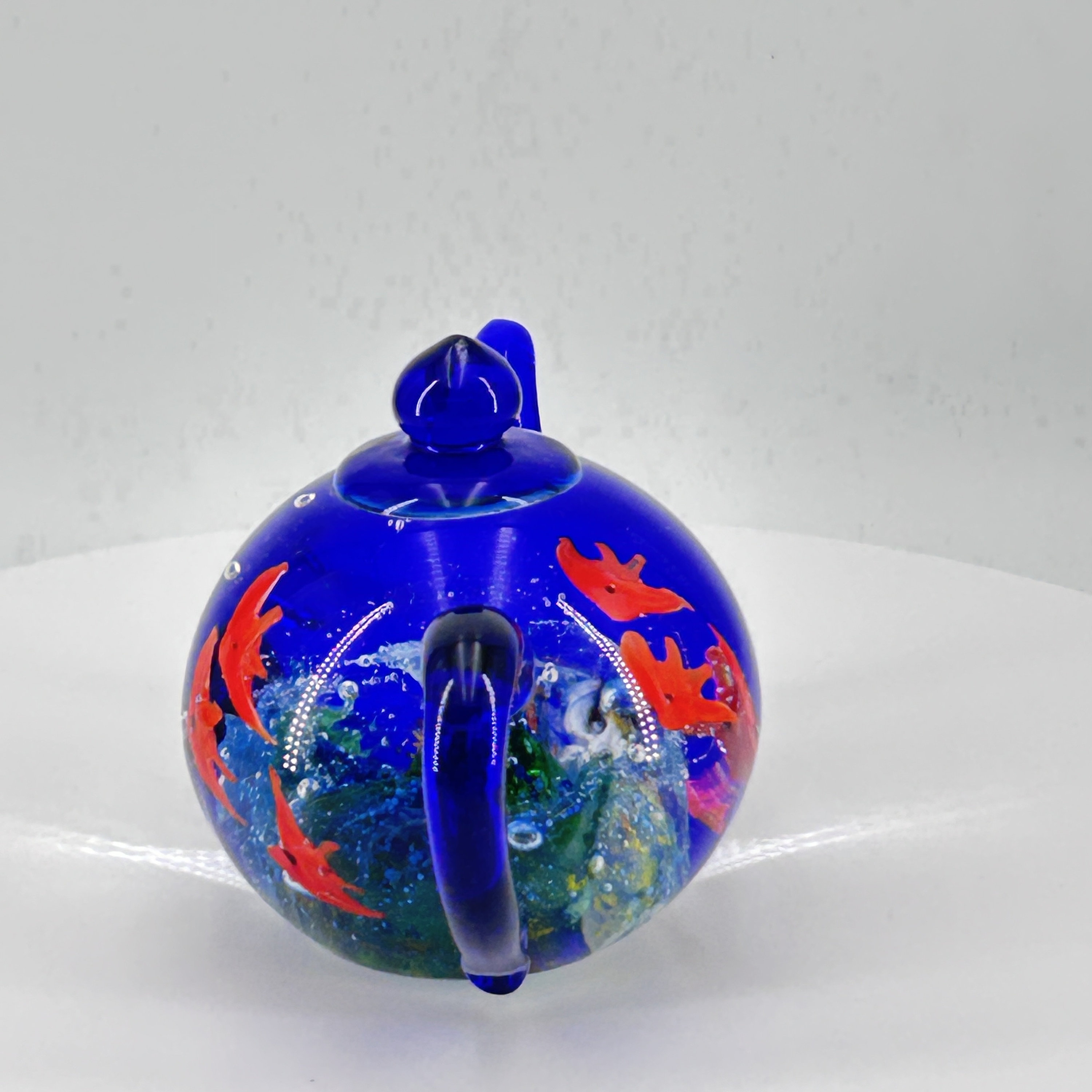 Vintage Dynasty Gallery Heirloom Collectibles Cobalt Blue Teapot Under ...