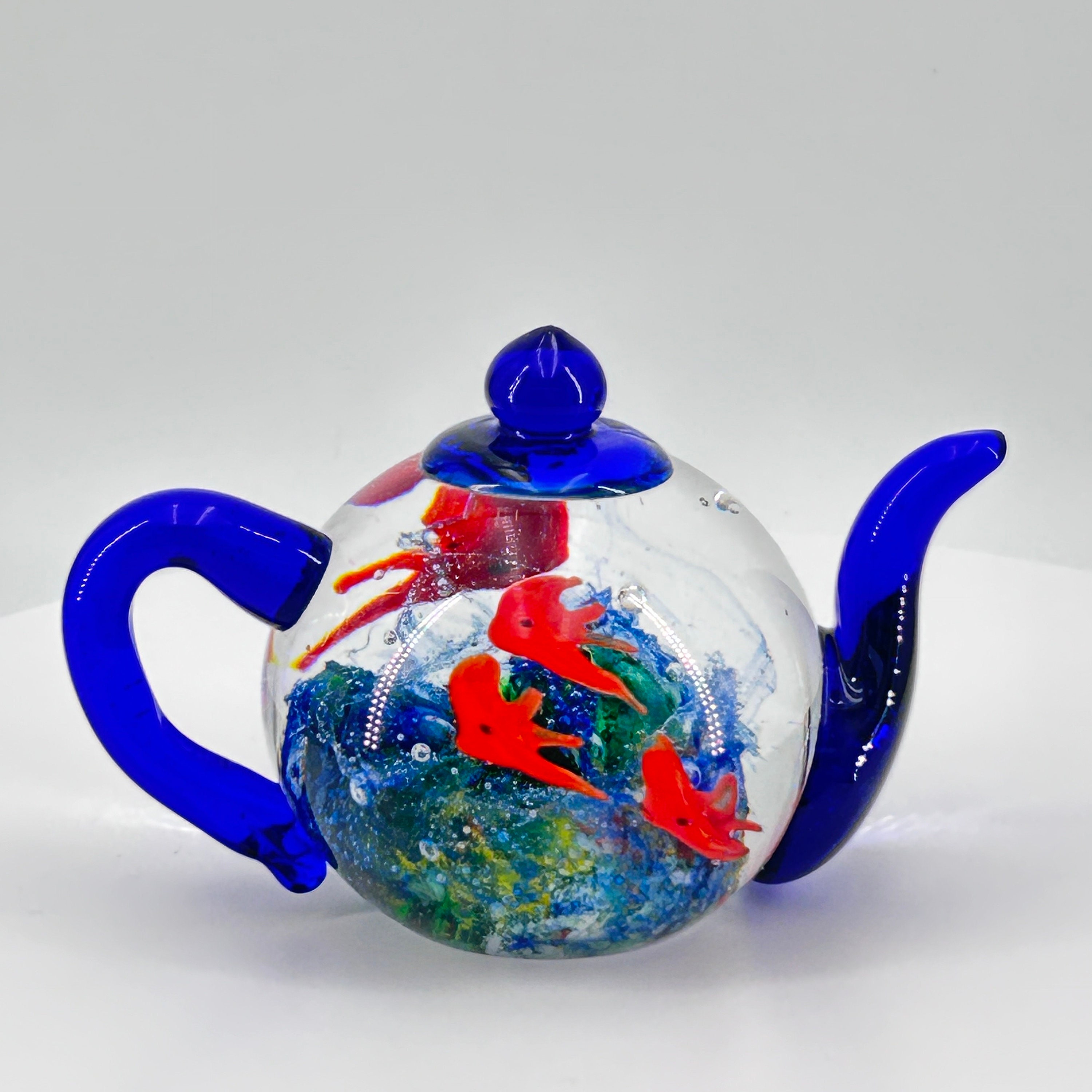 Vintage Dynasty Gallery Heirloom Collectibles Cobalt Blue Teapot Under ...
