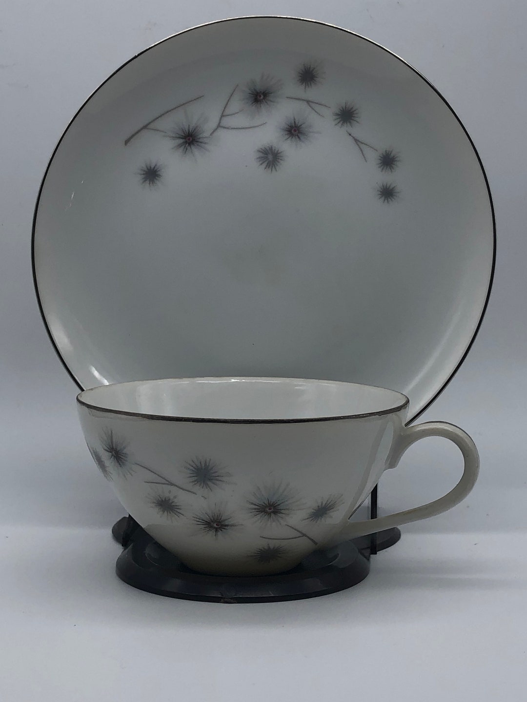 Vintage Creative Fine China Tea Cup and Saucer Pattern 1014 "starburst ...