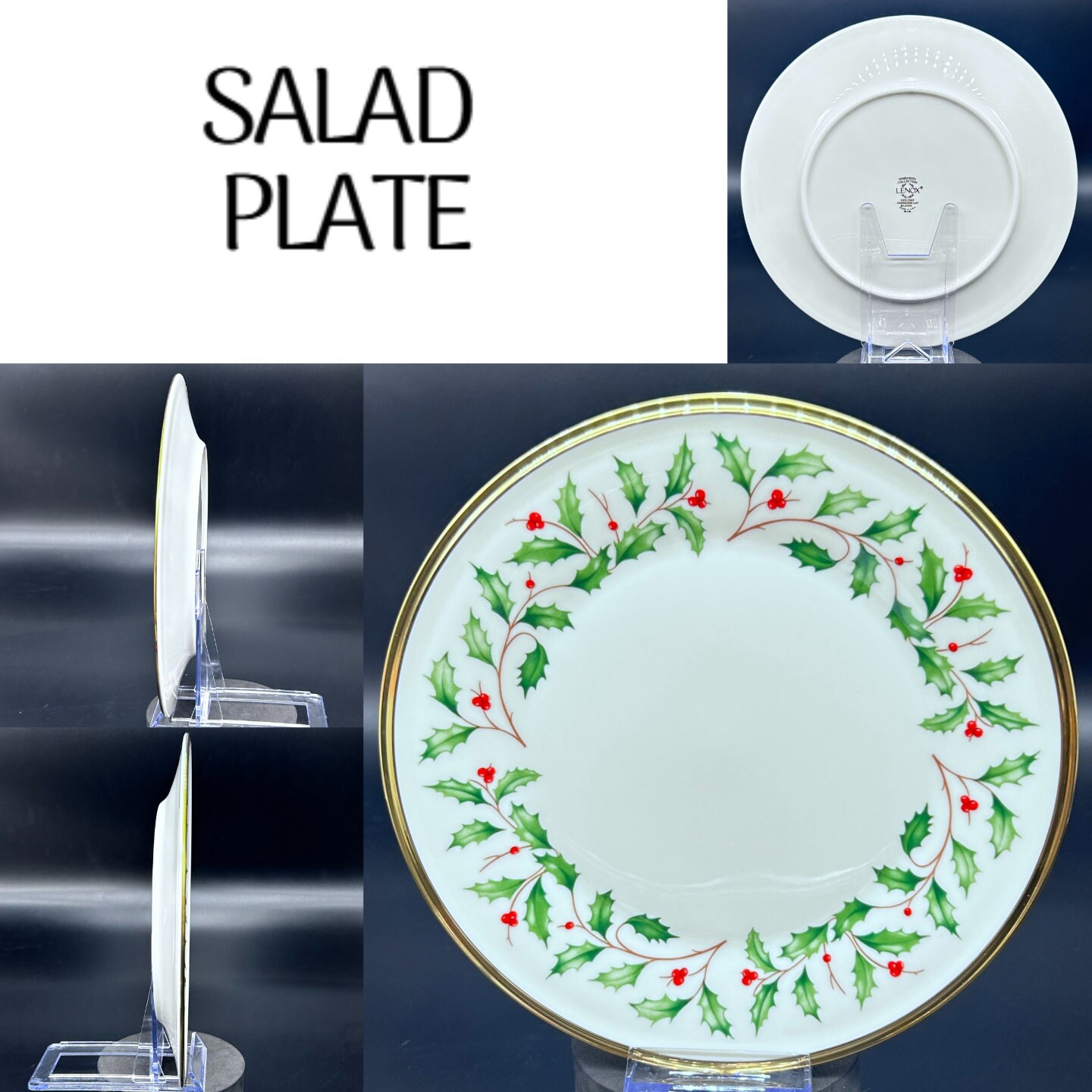 Vintage LENOX Dimension Collection holiday Bone China Christmas Dinner ...