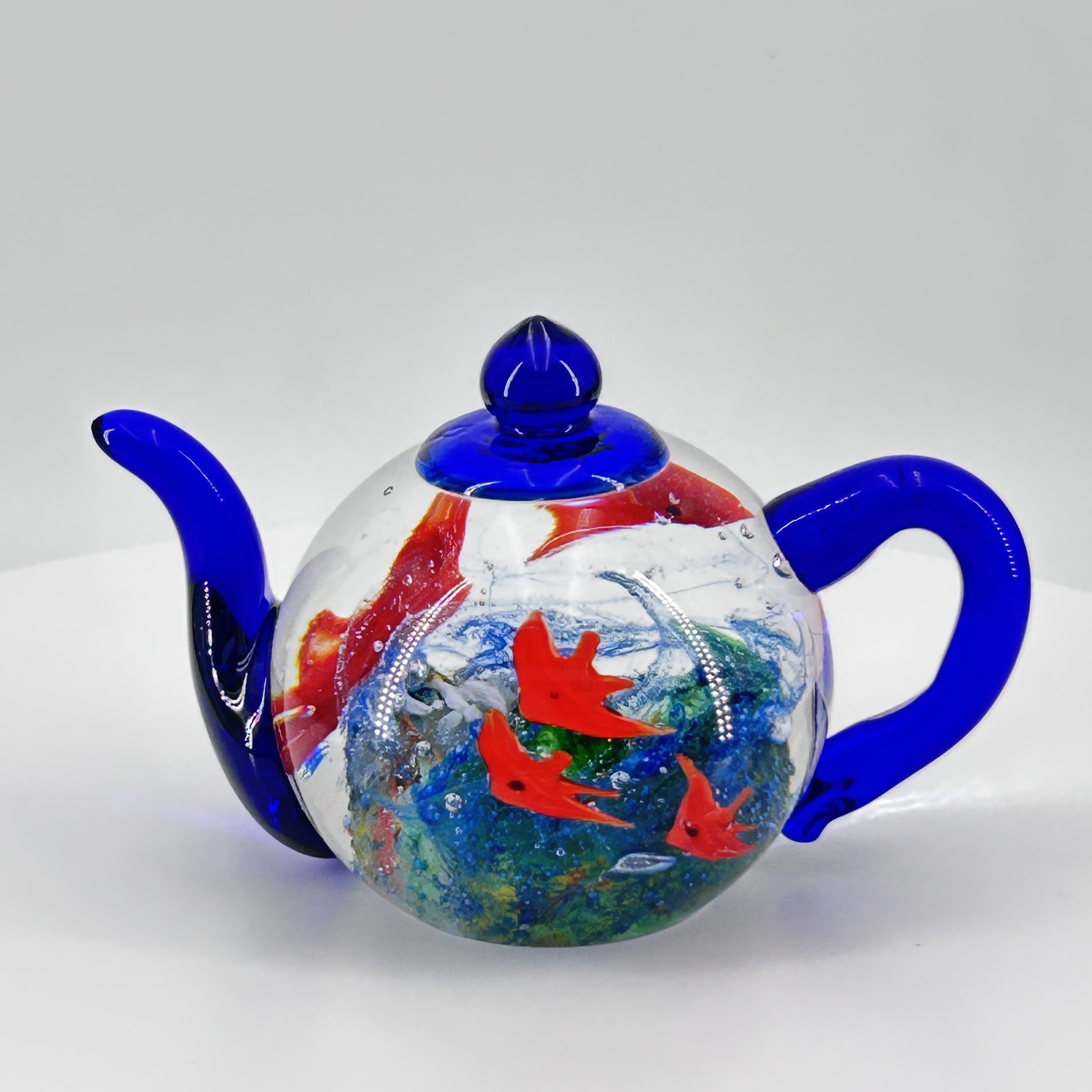 Vintage Dynasty Gallery Heirloom Collectibles Cobalt Blue Teapot Under ...