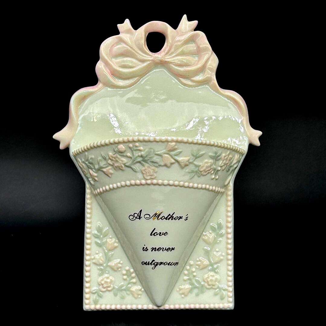 Vintage "a Mother's Love" Wall Pocket Vase – Tabletop or Hanging ...