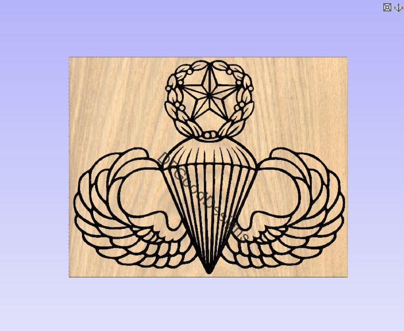 Master Airborne Wings Digital File | Cnc & Vinyl Cutter Design ...