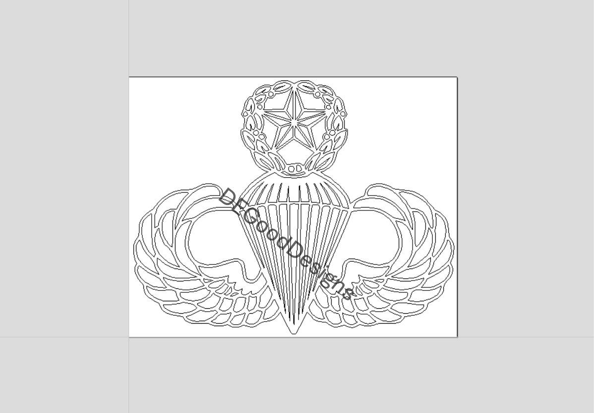 Master Airborne Wings Digital File | Cnc & Vinyl Cutter Design ...