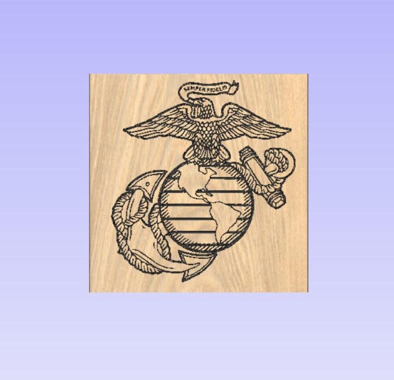 USMC Eagle Globe Anchor, Marine EGA, Svg Crv Dxf Digitial Download File ...