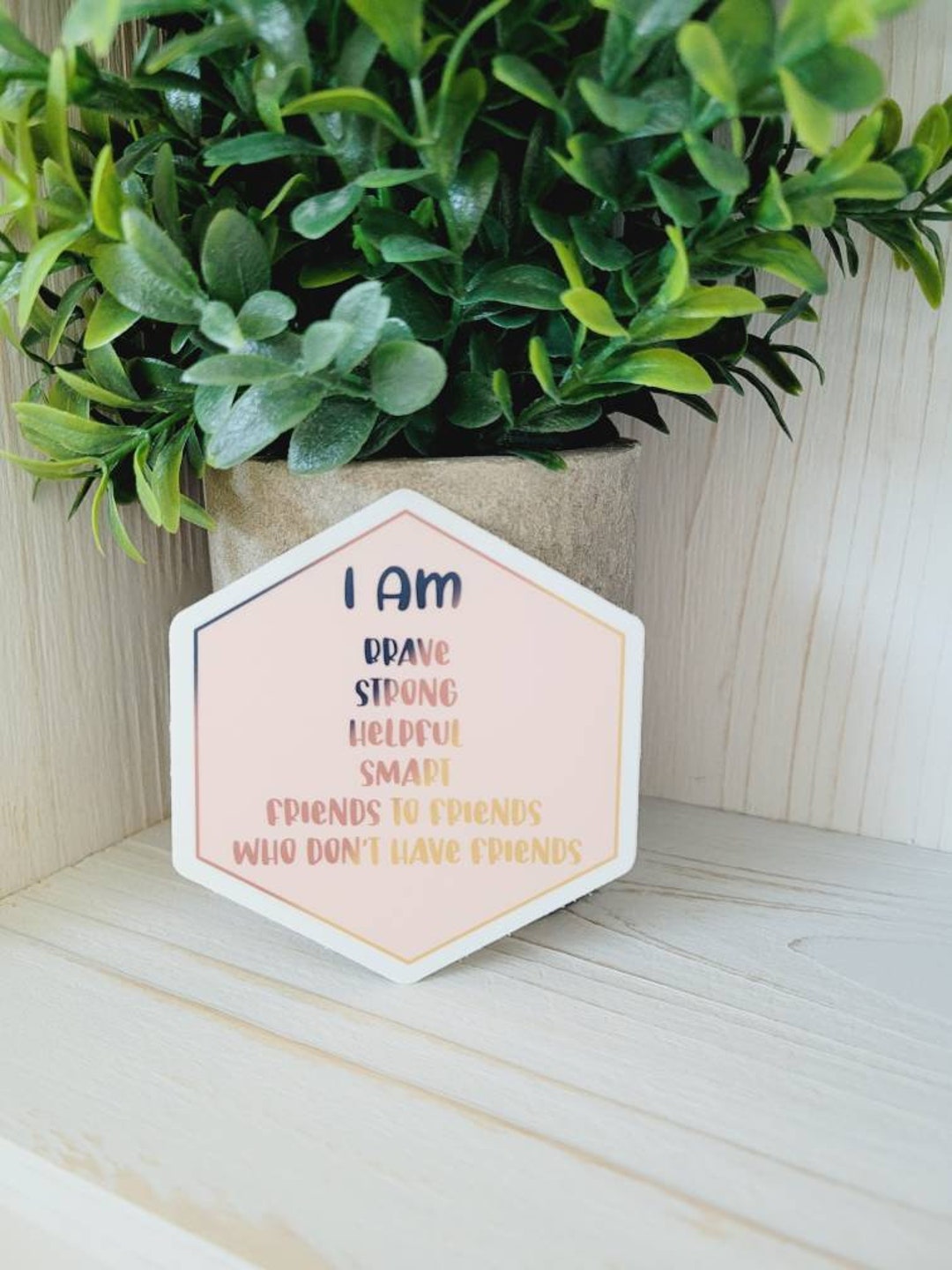 I Am Sticker | Positive Affirmations Vinyl Sticker | Water Bottle ...