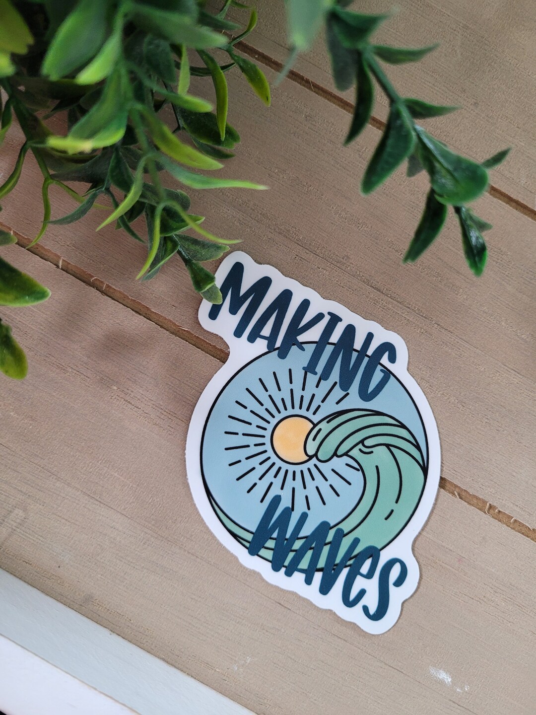 Making Waves Sticker | Waterproof Sticker | Car Sticker | Laptop ...