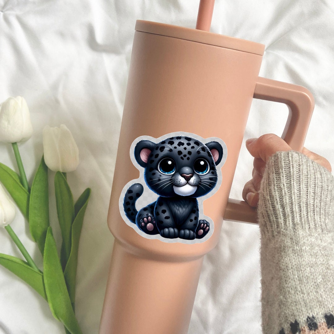 CLEAR Jaguar Vinyl Sticker | Kids Sticker | Zoo Stickers | Animal ...