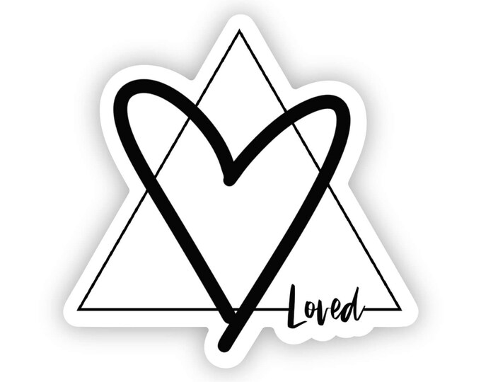 Adoption Symbol| Loved Sticker| Adoption Foster Vinyl Sticker | Water ...