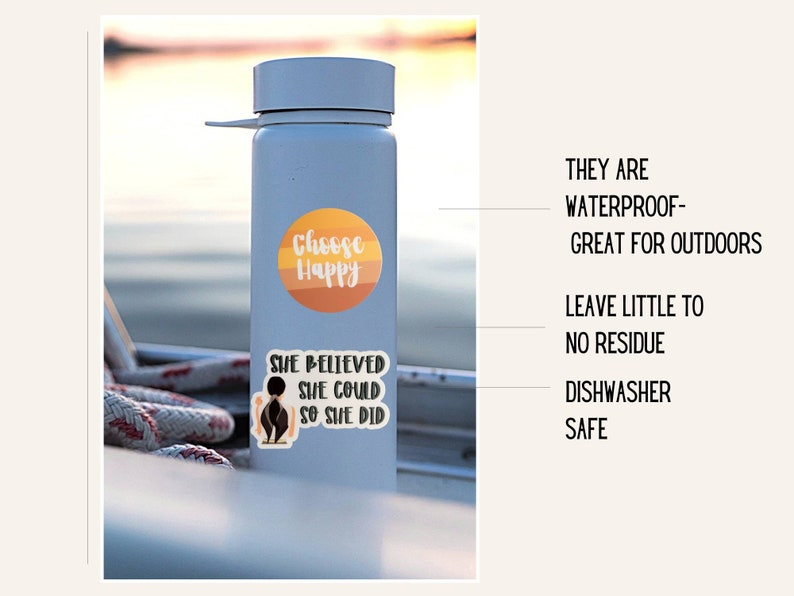 CLEAR Good Enough Sticker Positive Affirmations Vinyl - Etsy