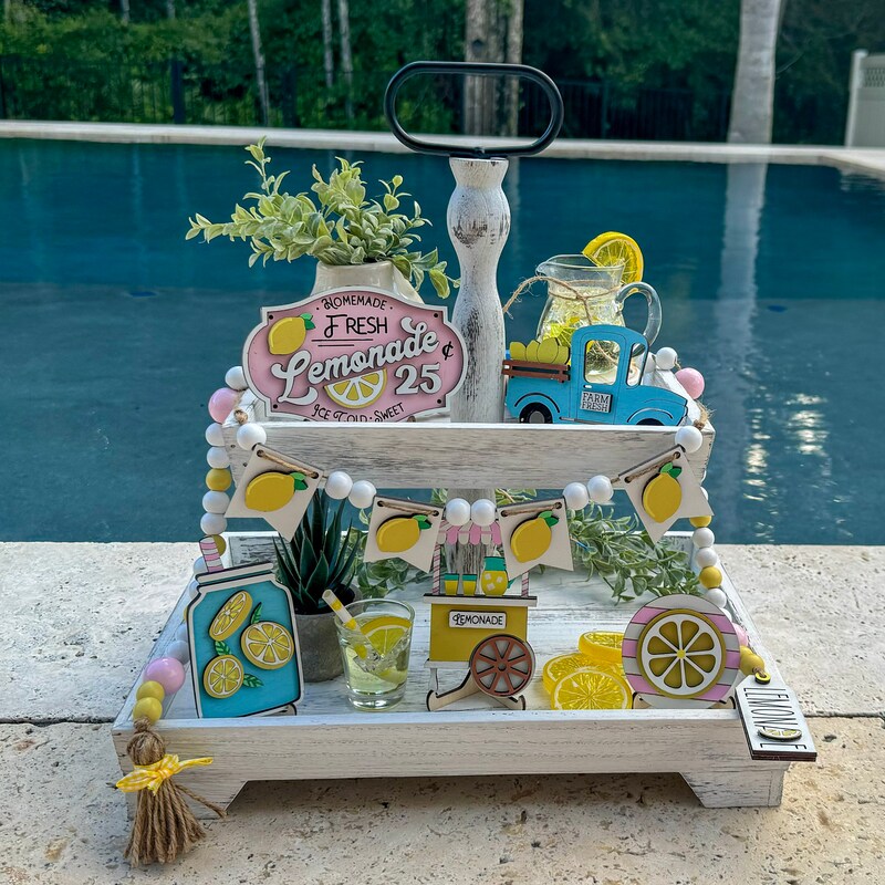Lemonade Tier Tray - Etsy