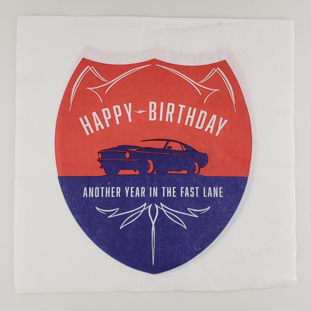 Muscle Car Themed Napkins-16 Pack- Fast Car Party, Car Party Theme ...
