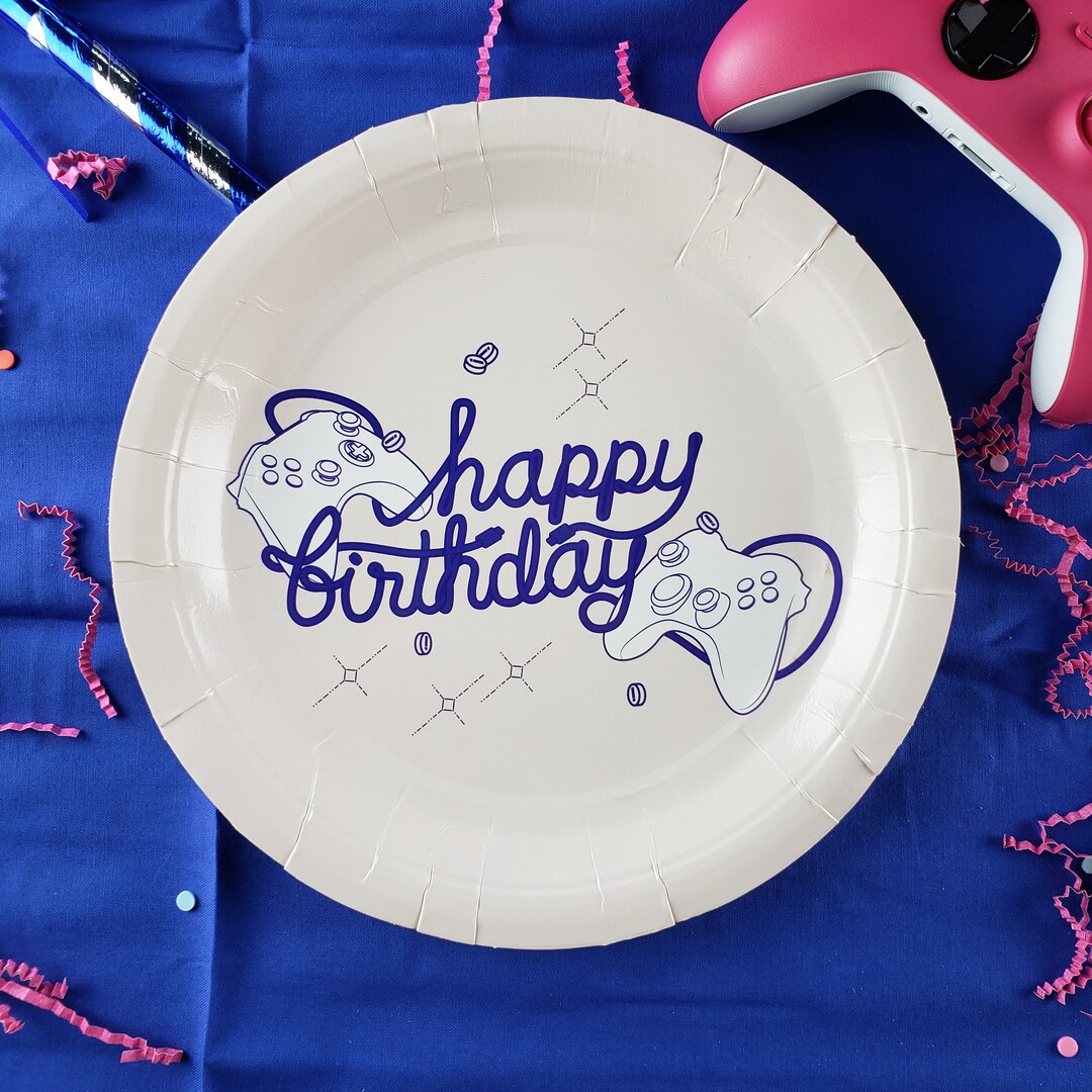 Video Game-small Plates- 8 Pack- Teenage Party Theme, Video Game Party ...