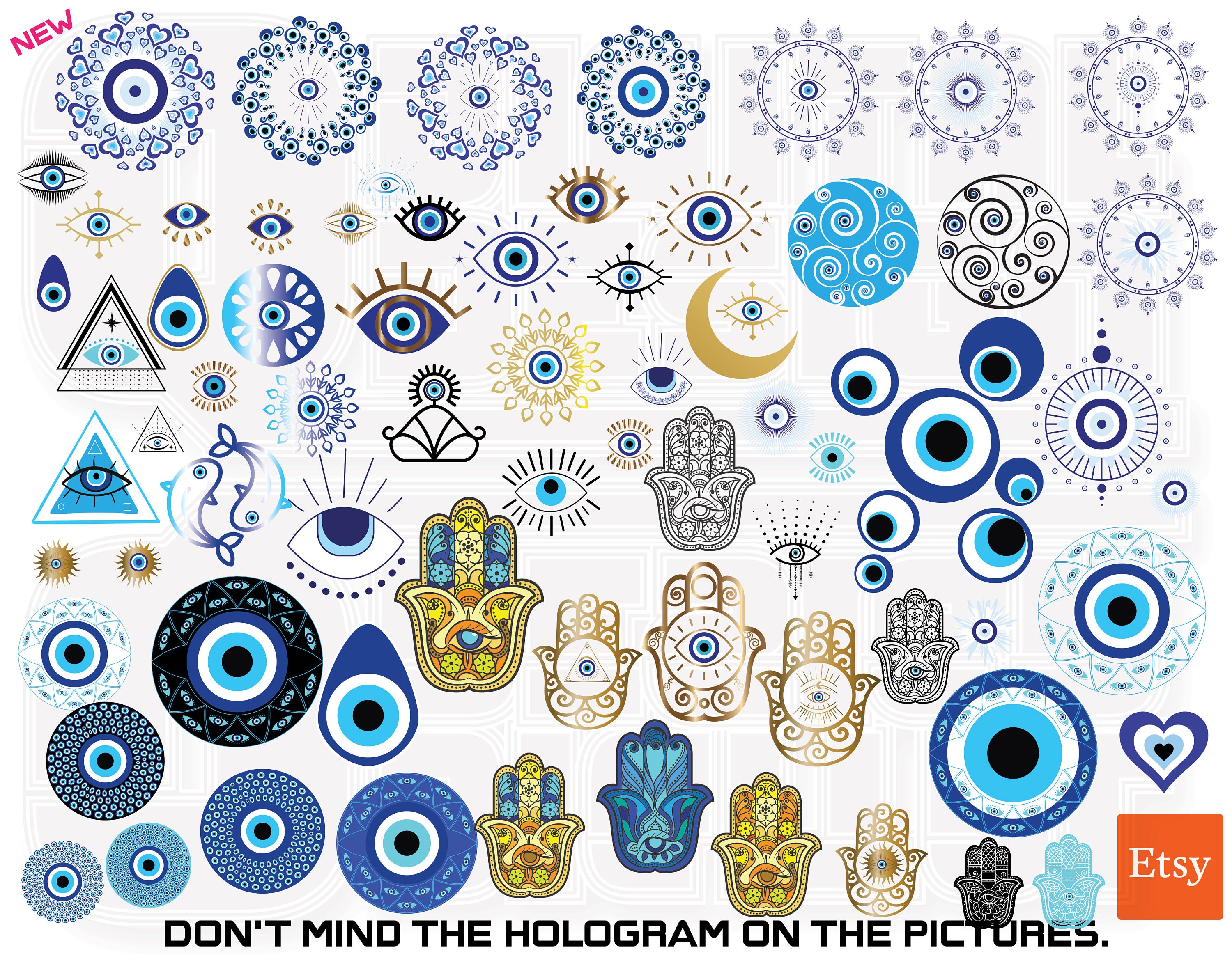 Ojo turco svg - Etsy México