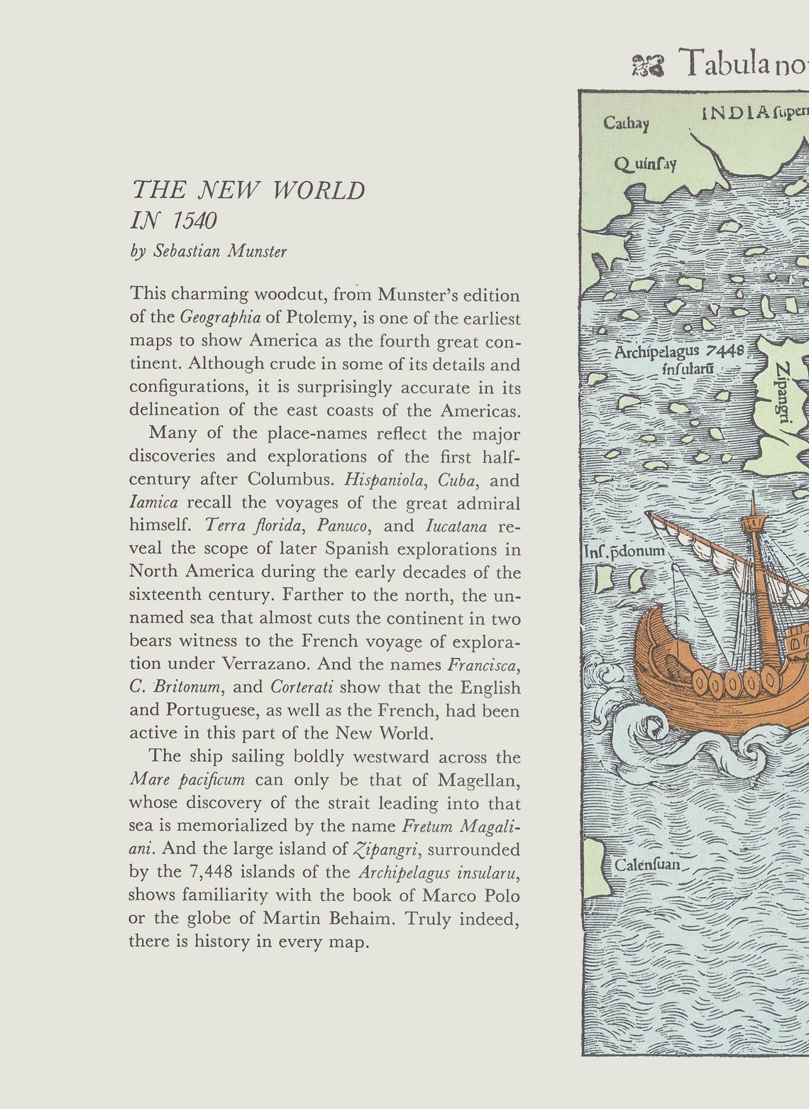 1540 Map of the New World | Antique Map Print | Digital Download - Etsy